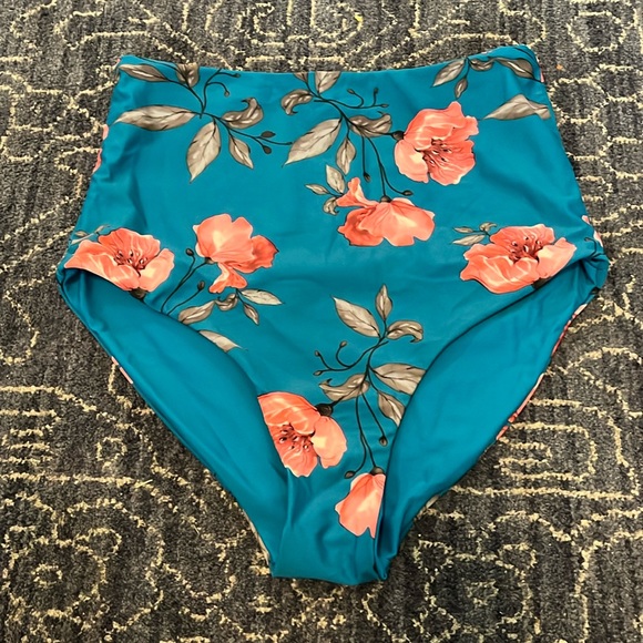 Coral Reef | Swim | Coral Reef Reversible Swim Bottoms | Poshmark